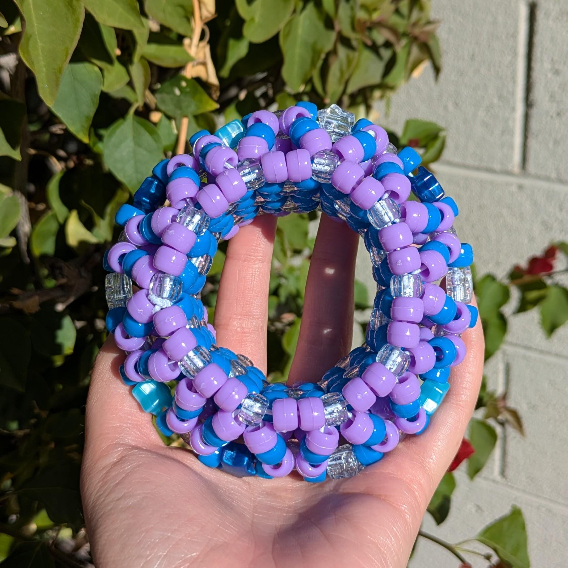 Kandi UFO Cuff Blue and Purple :3 - Etsy