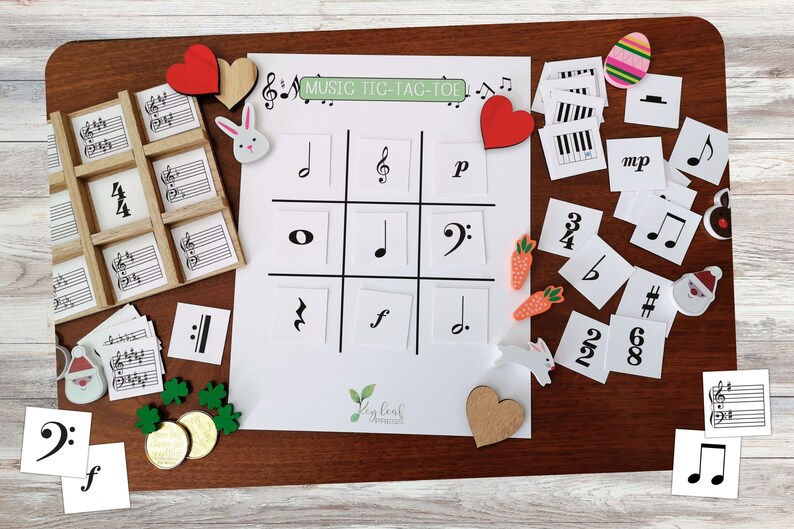 Music Tic Tac Toe | Music Flash Cards | Music Theory Game | Music ...