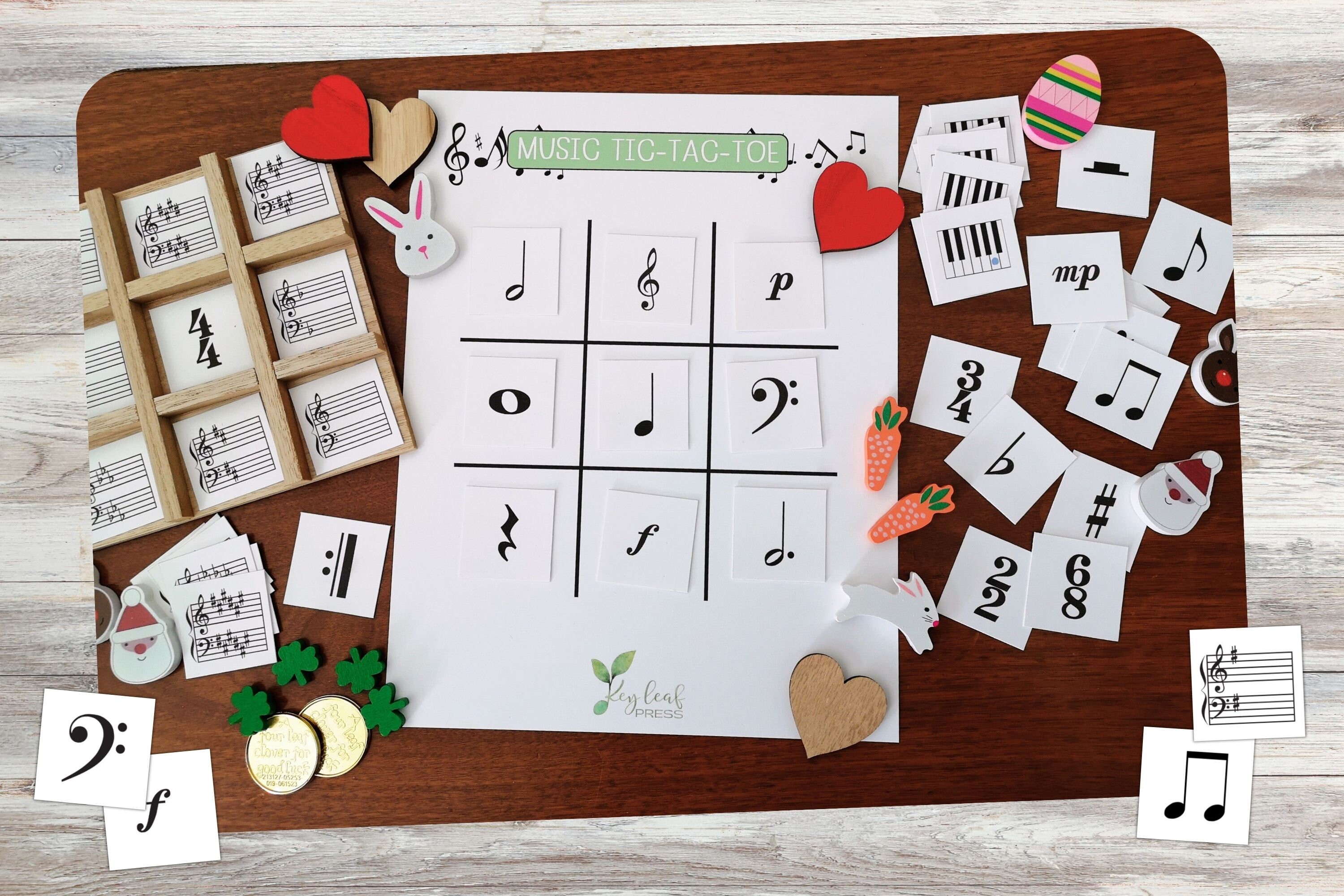 Music Tic Tac Toe | Music Flash Cards | Music Theory Game | Music ...