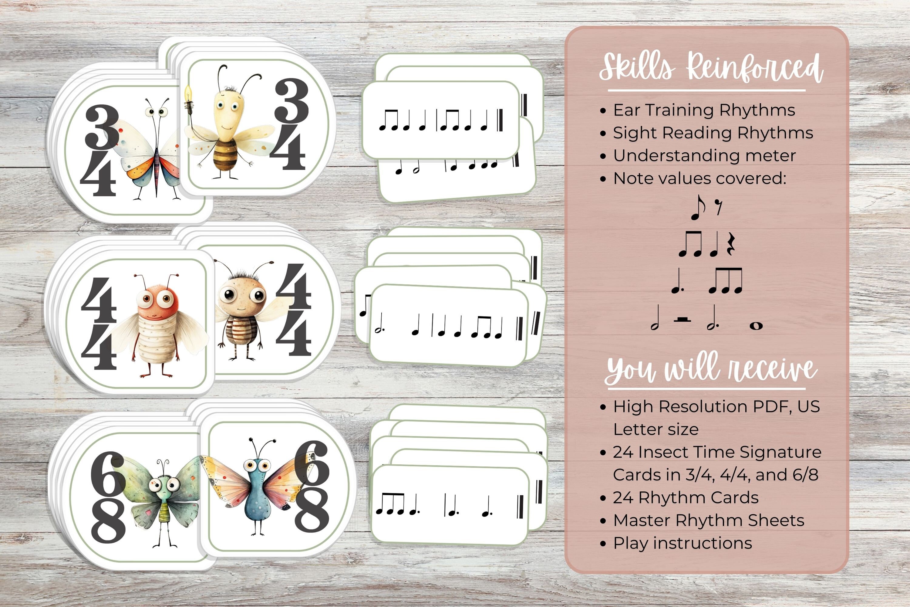 Time Signature Swat Rhythm and Meter Game | Printable Music Game - Etsy