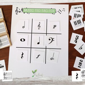 Music Tic Tac Toe | Music Flash Cards | Music Theory Game | Music ...