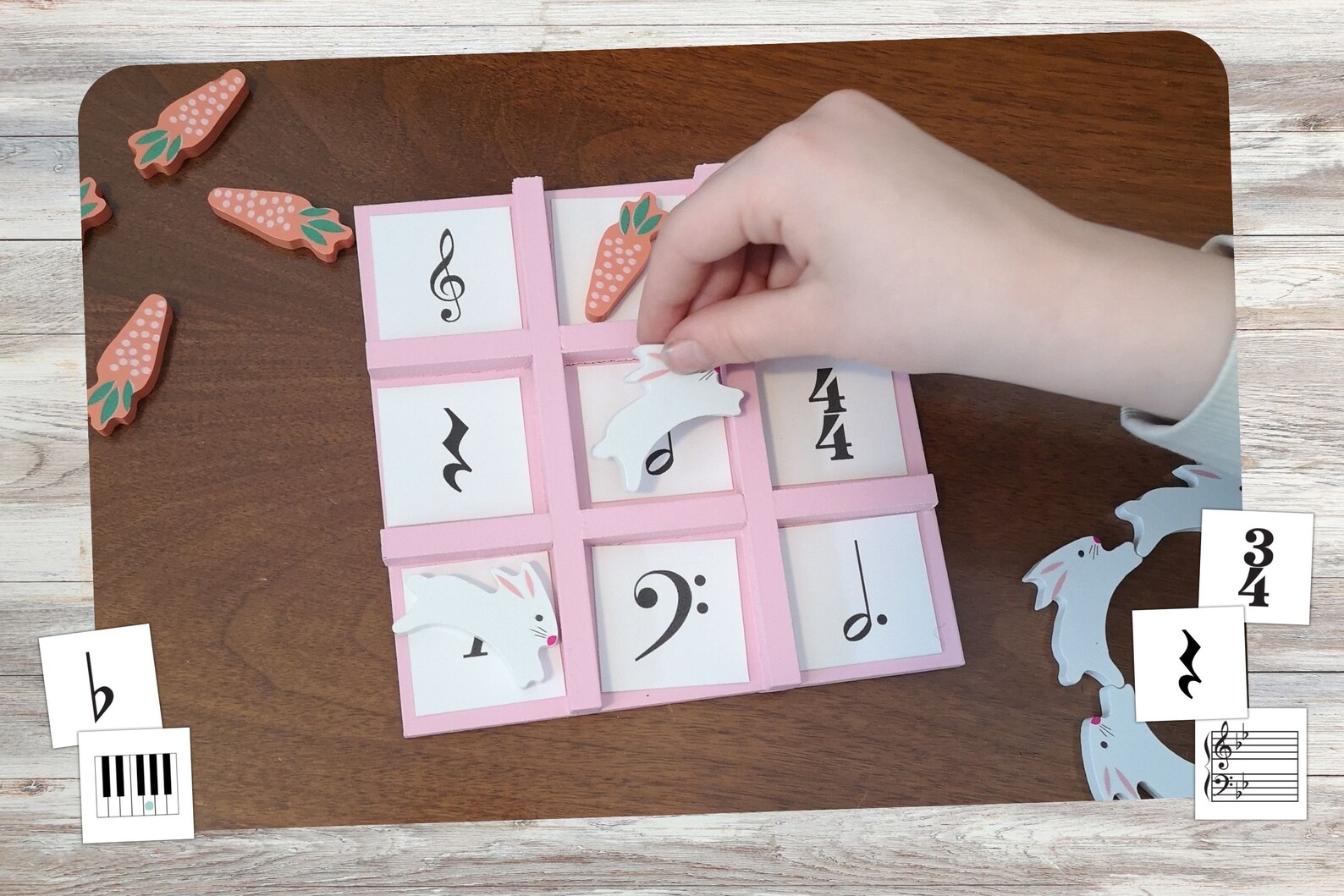 Music Tic Tac Toe | Music Flash Cards | Music Theory Game | Music ...