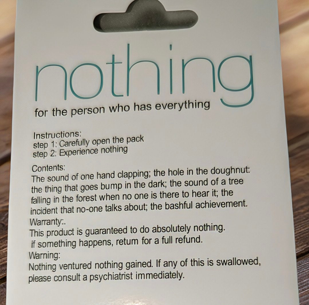 Incredible Gift of Nothing Card (candy Shape) FREE SHIPPING - Etsy