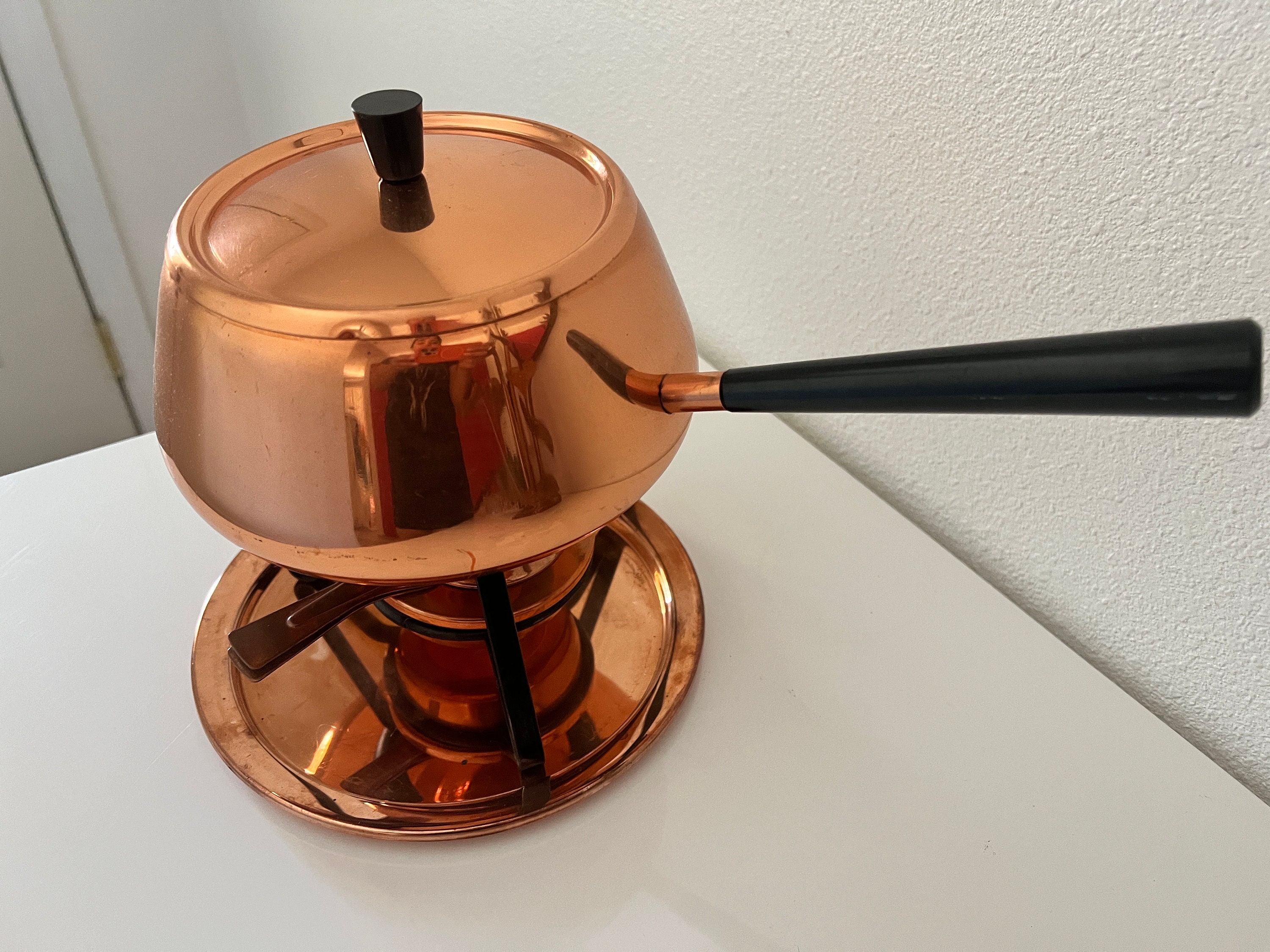 Vintage Spring Swissmar Copper Fondue Pot - Etsy