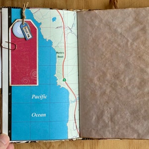 Handmade Sea Themed Journal With One Signature Full of Unique Pages ...