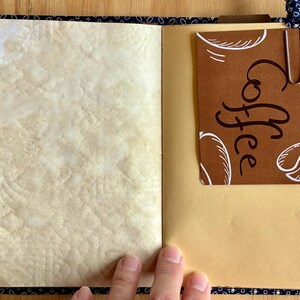 Coffee Themed Handmade Junk Journal With Cavallini Accents, Coffee ...