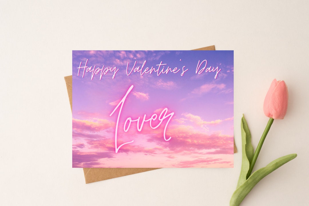 Lover Valentine's Day Card, Taylor Swift Valentine's Day Card, Swiftie ...