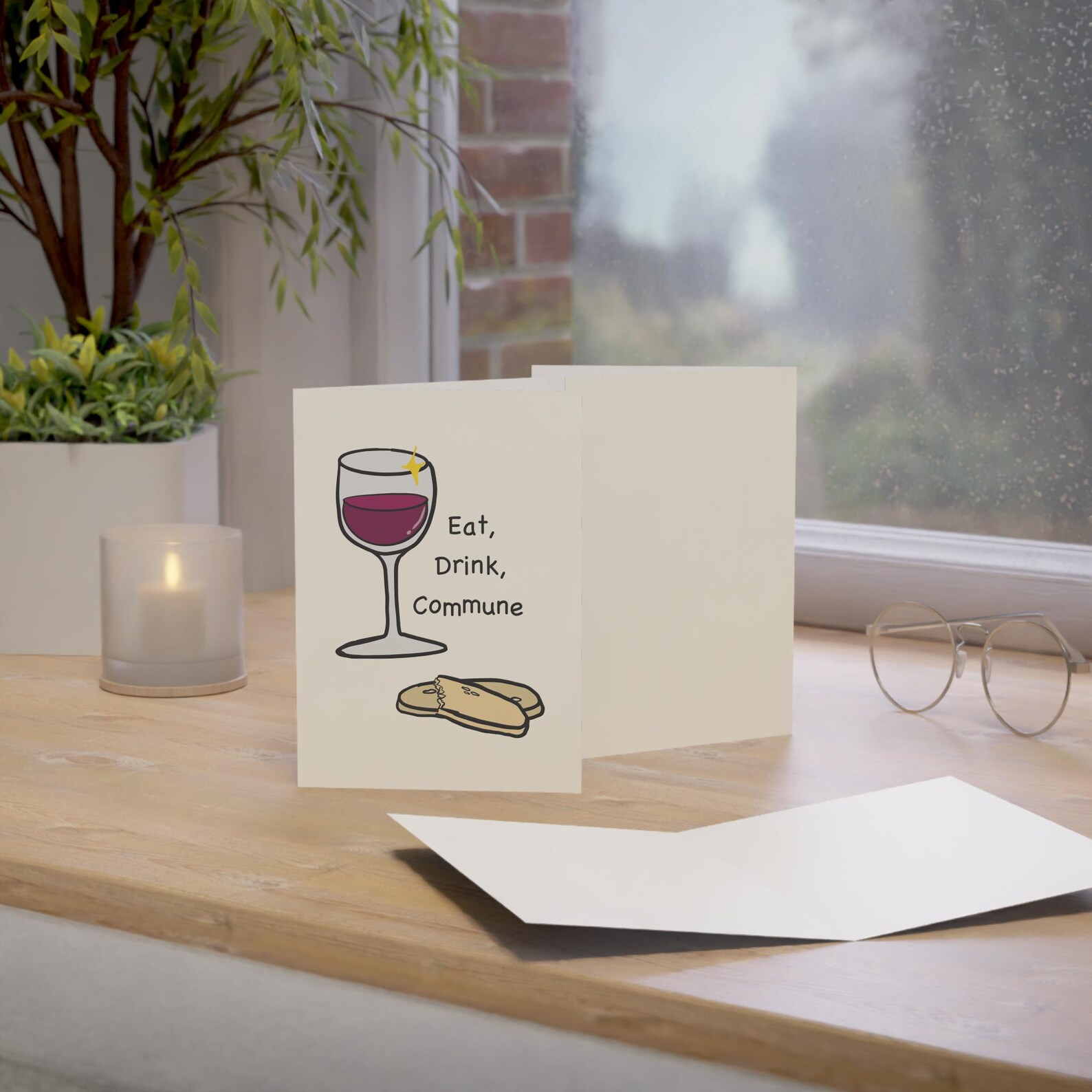 Religious Christmas Cards, Faith-based Holiday Cards, Wine & Bread ...