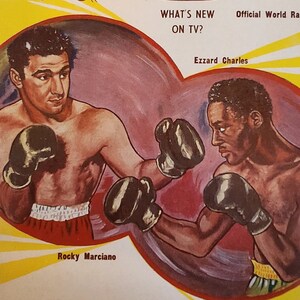 Rare 1950s Cover Art From the Ring Boxing Magazine Magazine July 1954 ...