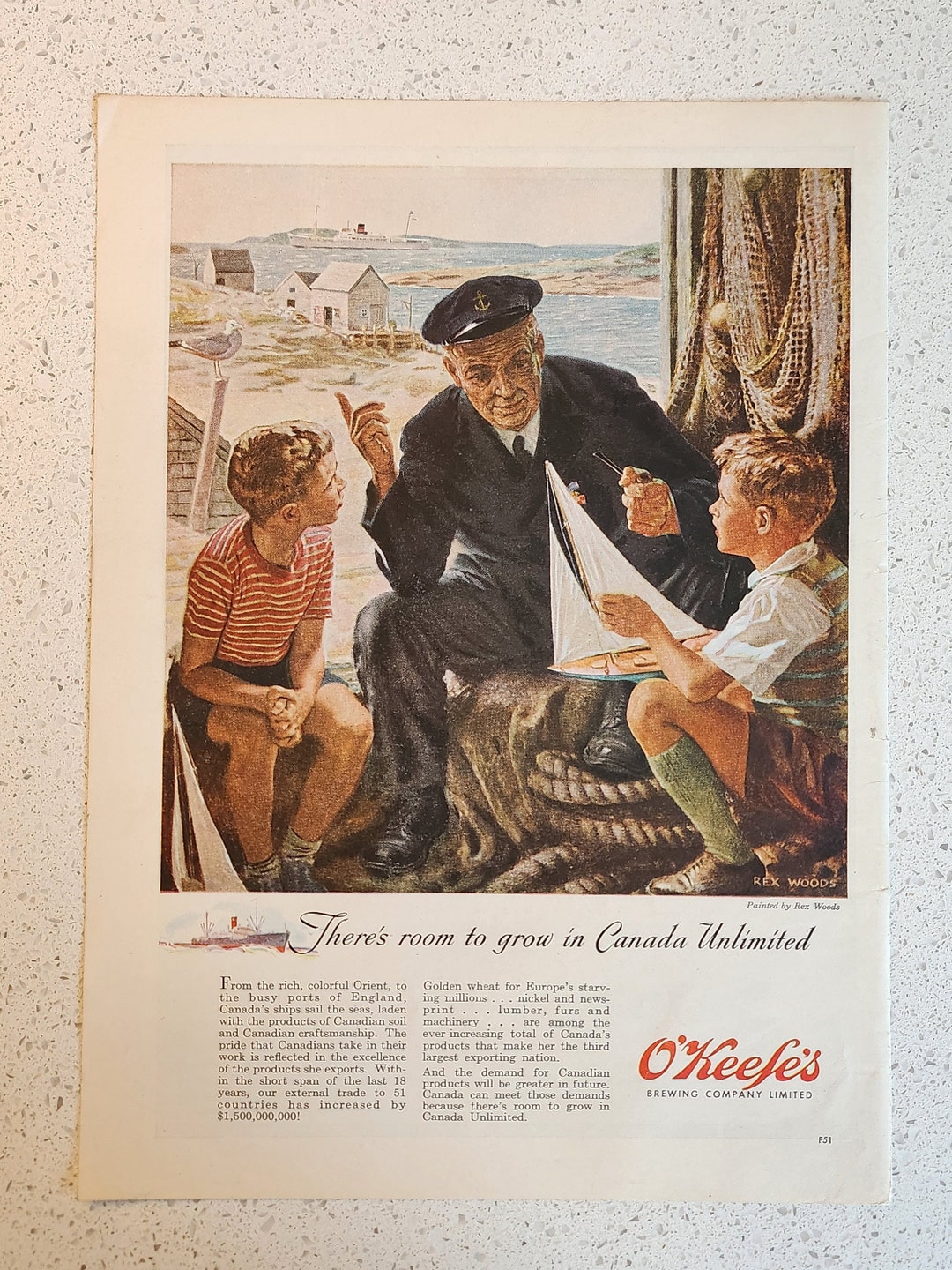 Rare Okeefes Brewing Company Ad From Time Magazine December 13, 1948 ...