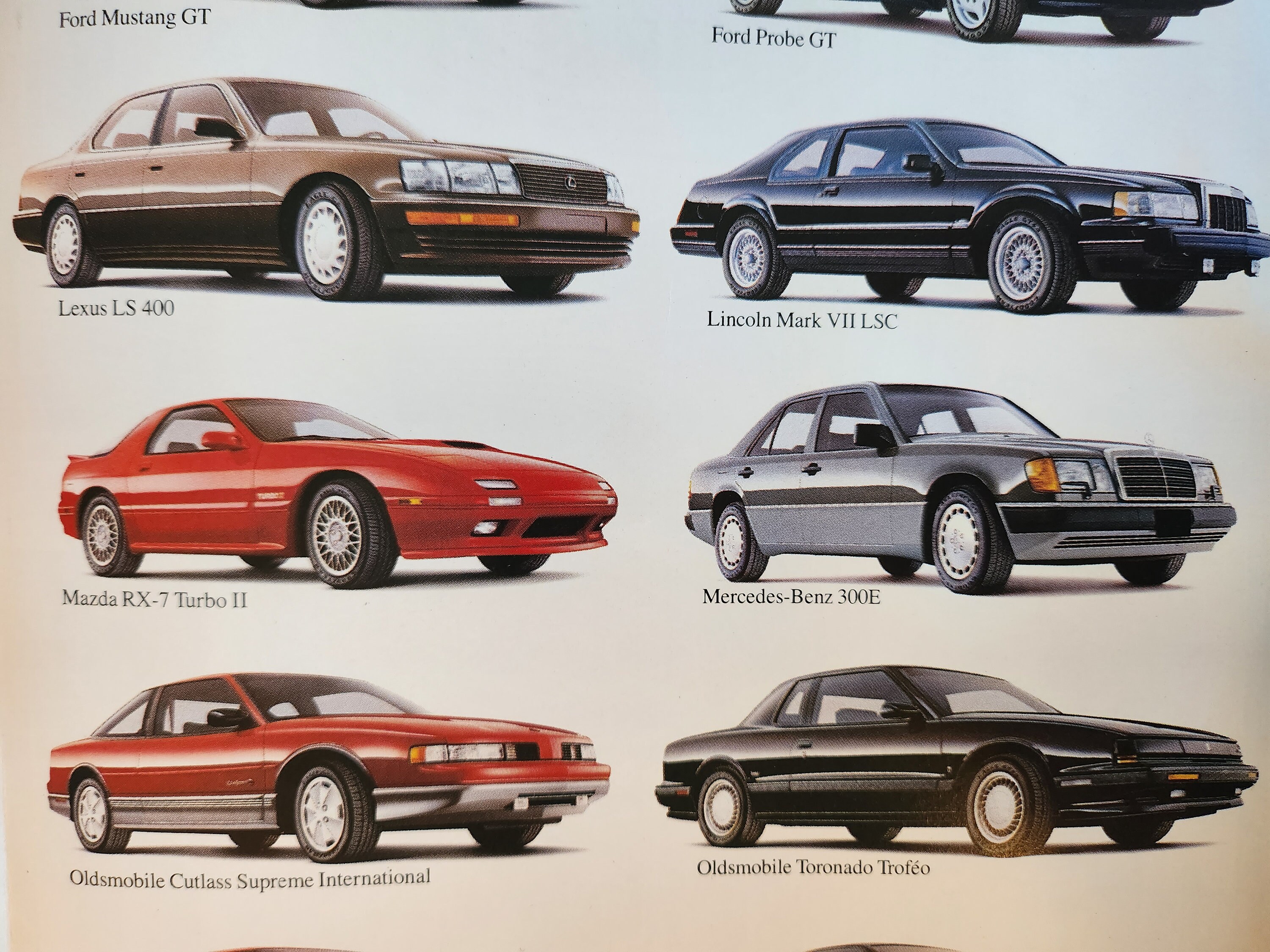 1989 Original Car Make and Model Poster From Sports Illustrated ...