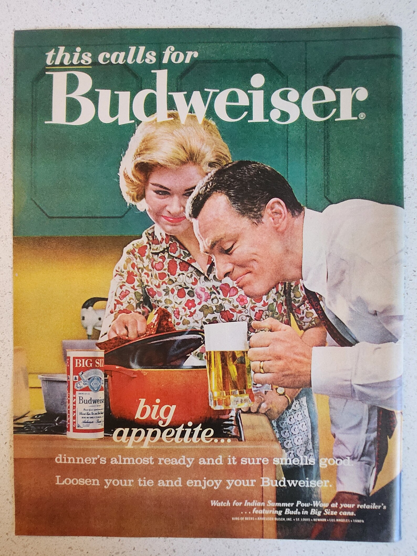 1964 Budweiser Vintage Advertising From Life Magazine October 4, 1963 ...