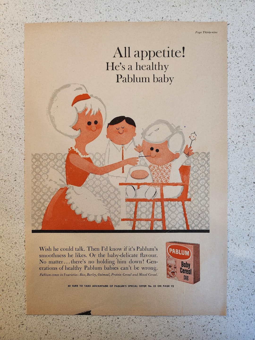 1959 Pablum Baby Cereal Advertising From Best Wishes for Baby - Etsy