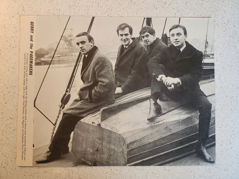 Rare Gerry and the Pacemakers Poster From Pop Pics Super - Etsy