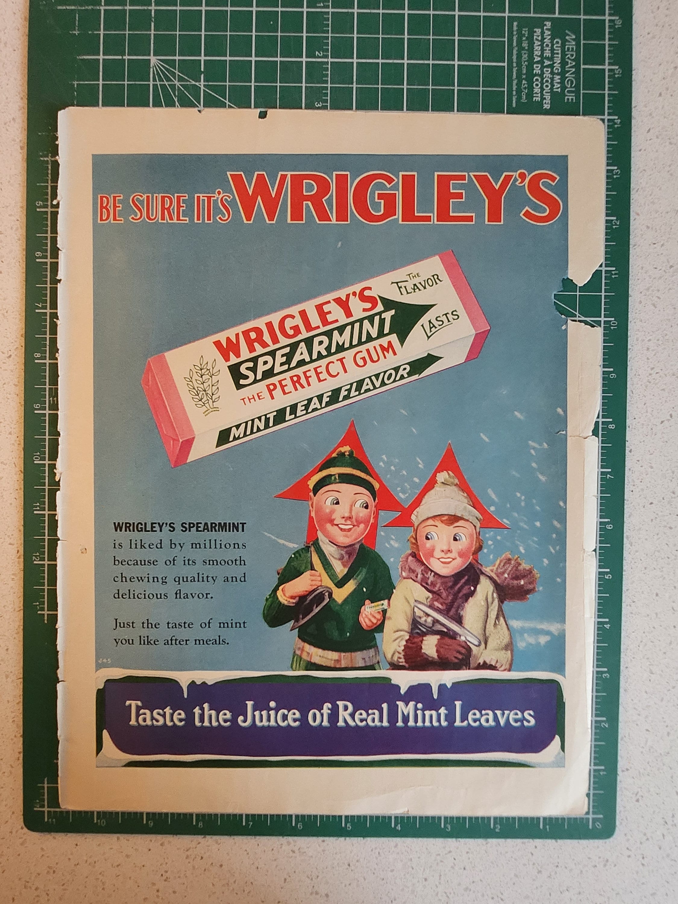 Rare Antique Wrigleys Chewing Gum Advertising, From Colliers Magazine ...