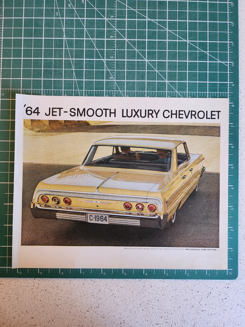 1964 Chevrolet Cars Vintage Advertising From Life Magazine October 4 ...