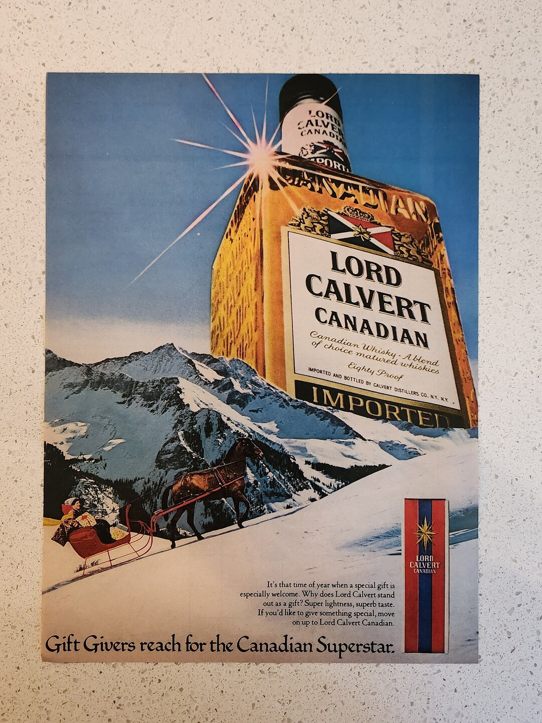 1970s Lord Calvert Holiday Ad From Car and Driver Magazine December ...