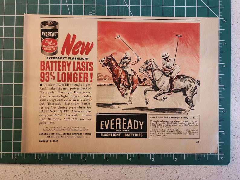 Rare 1940s Eveready Battery Advertising From Liberty Magazine Magazine ...