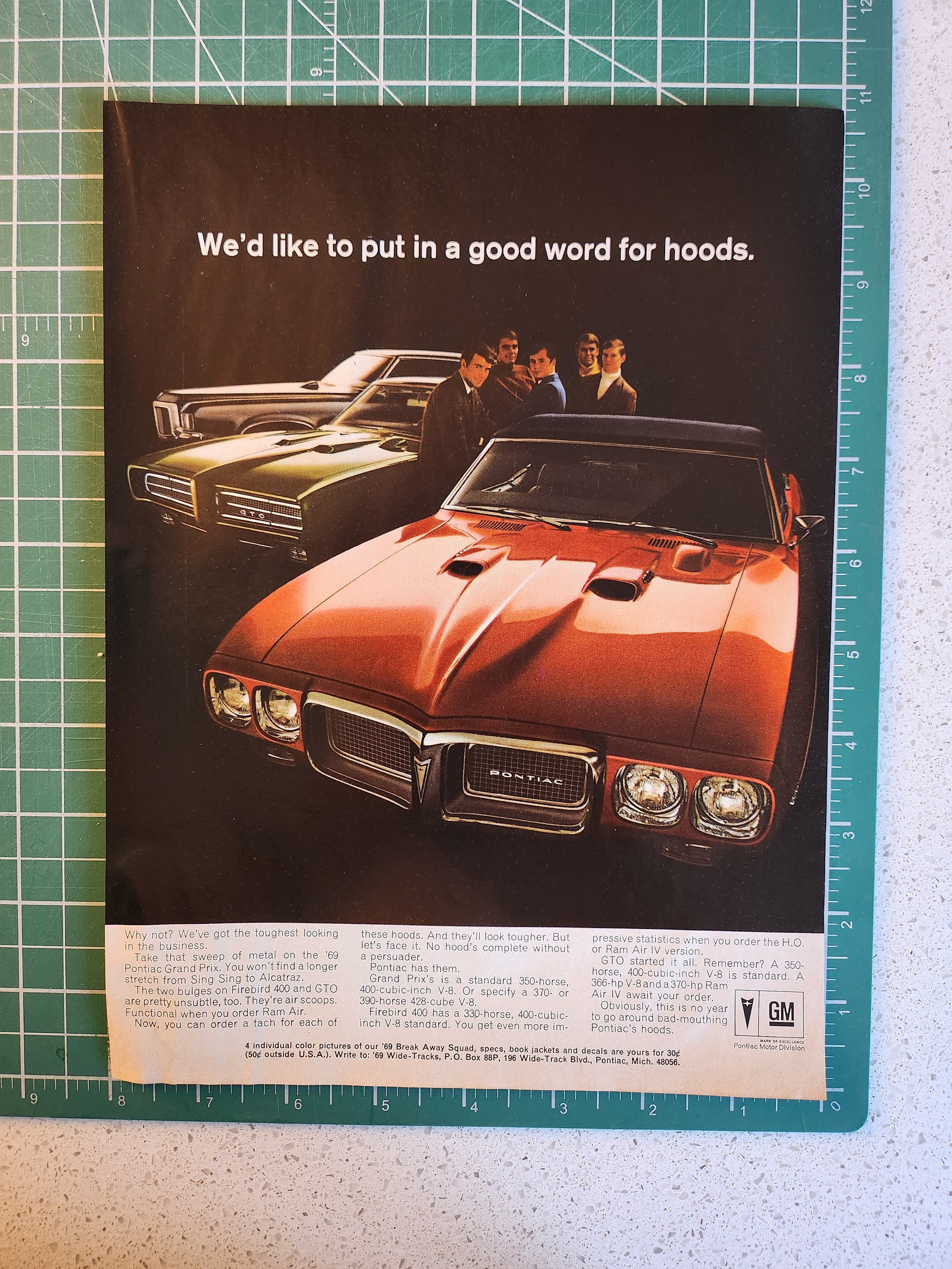 1969 Pontiac Grand Prix Advertising From Super Stock Magazine February ...