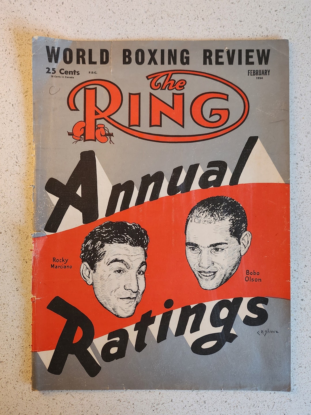 Rare 1950s Cover Art From the Ring Boxing Magazine Magazine - Etsy