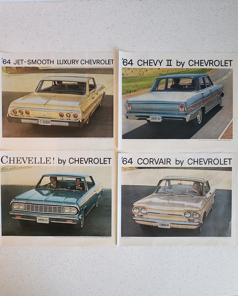 1964 Chevrolet Cars Vintage Advertising From Life Magazine October 4 ...