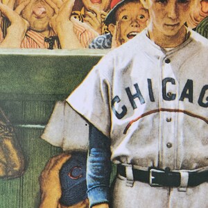 Norman Rockwell Print the Dugout, Saturday Evening Post Cover September ...