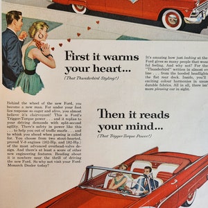 1955 Ford Fairlane Sunliner Ad From TIME Magazine June 20, 1955 ...