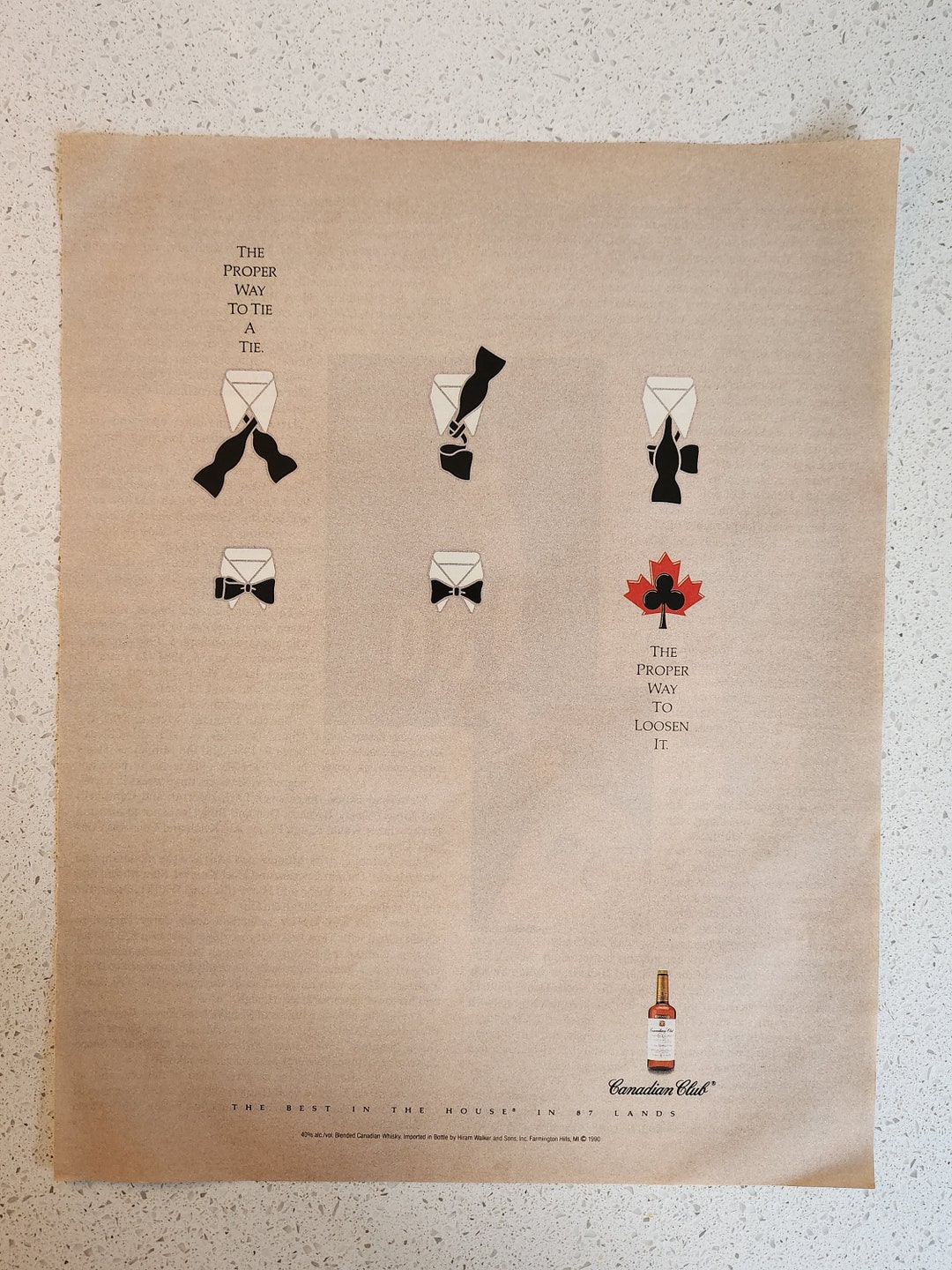 Vintage Canadian Club Whiskey Ad From Sports Illustrated 35th ...