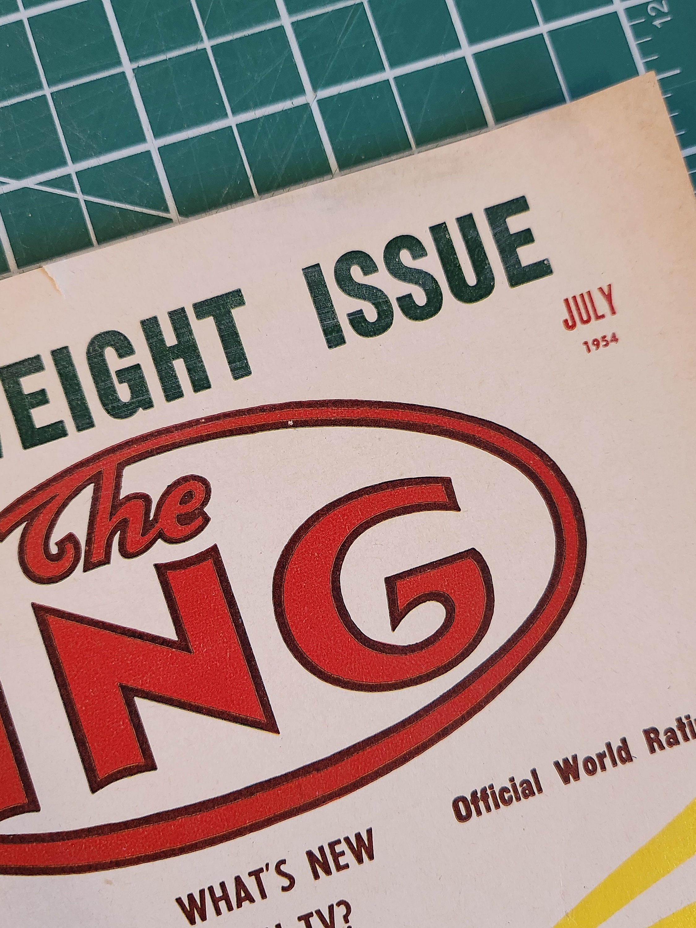 Rare 1950s Cover Art From the Ring Boxing Magazine Magazine July 1954 ...