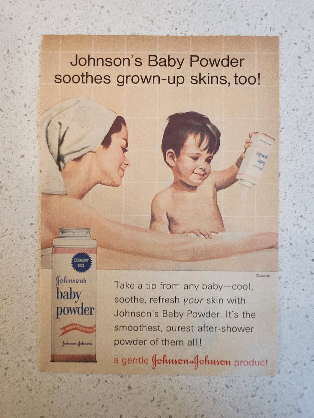 MCM Vintage Johnsons Baby Powder Ad From Readers Digest September 1965 ...