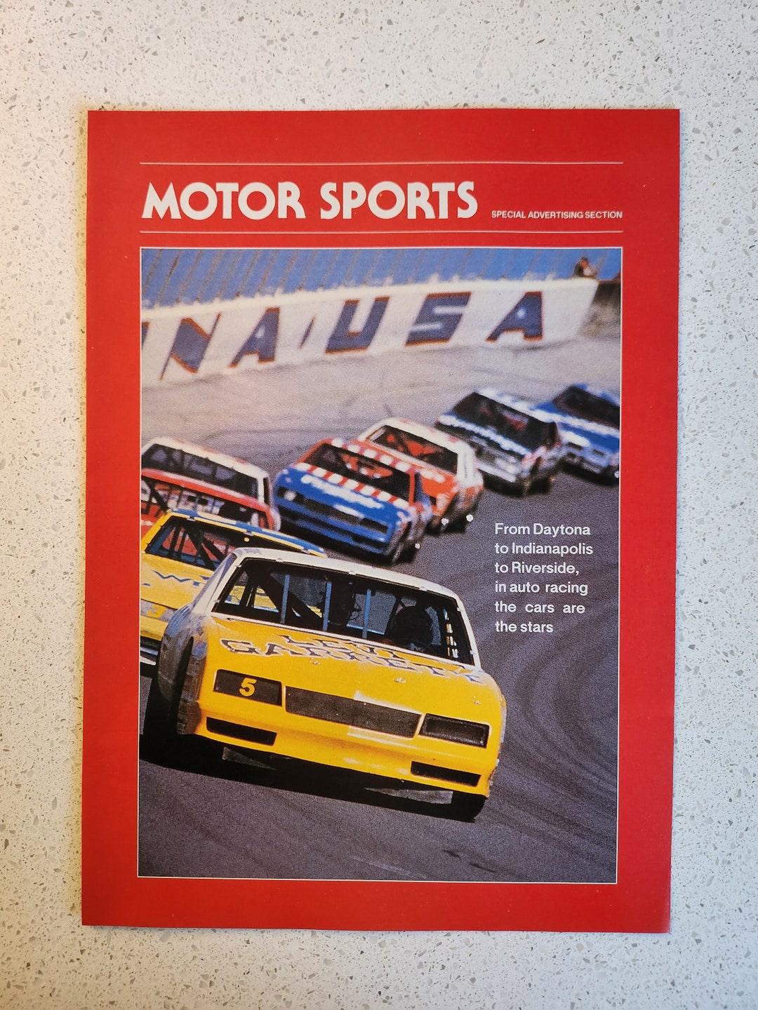 1980s Nascar Motor Sports Feature Advertising From Sports - Etsy