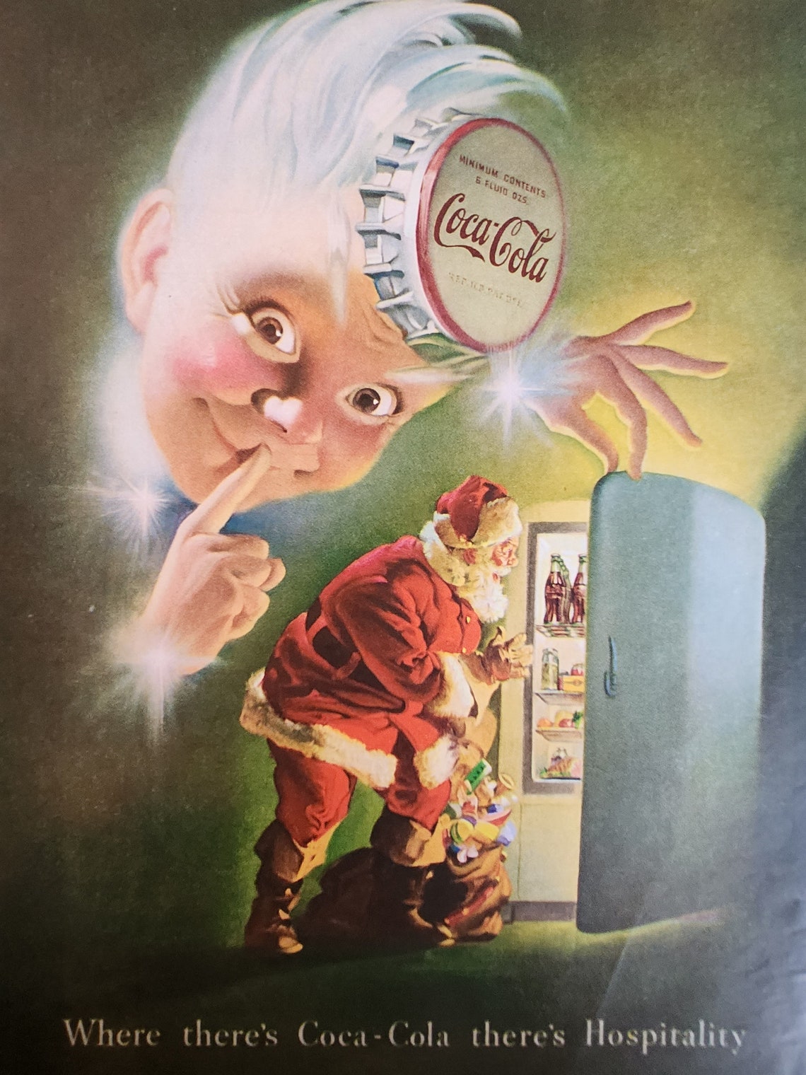 Rare Coca Cola Holiday Ad From Time Magazine December 13, 1948 Edition ...