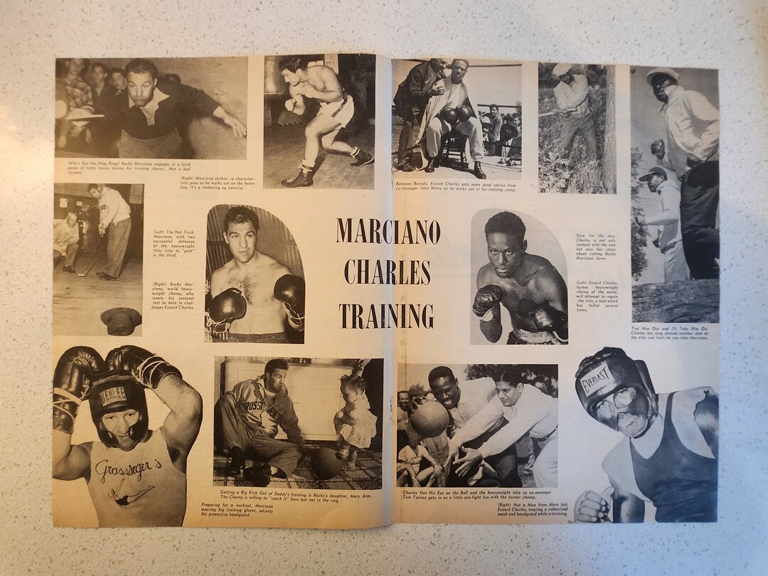 Rare 1950s Centerfold Heavyweight Championship Feature From - Etsy