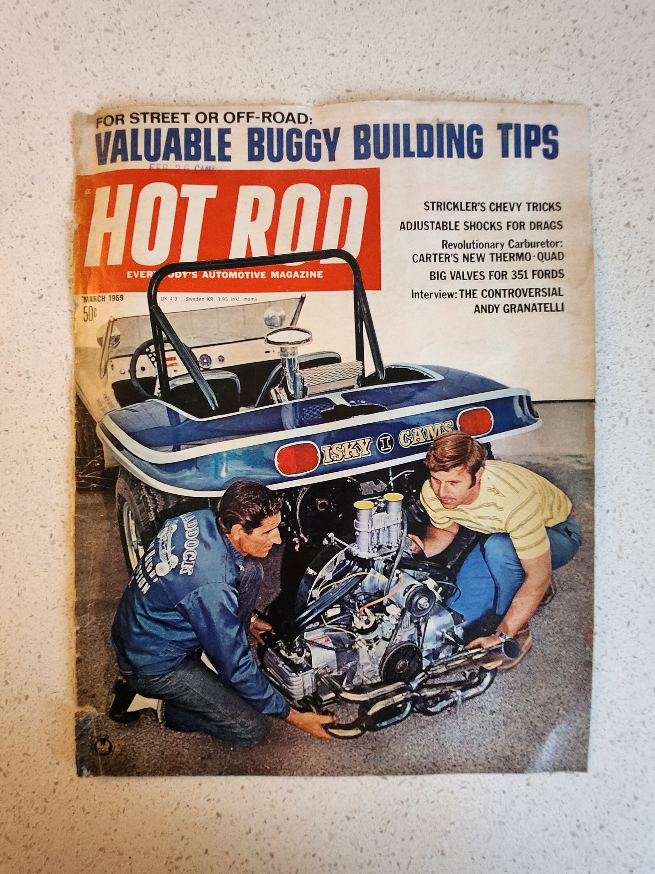 Front Cover Artwork From Hot Rod Magazine March 1969, Ft. Dune Buggies ...