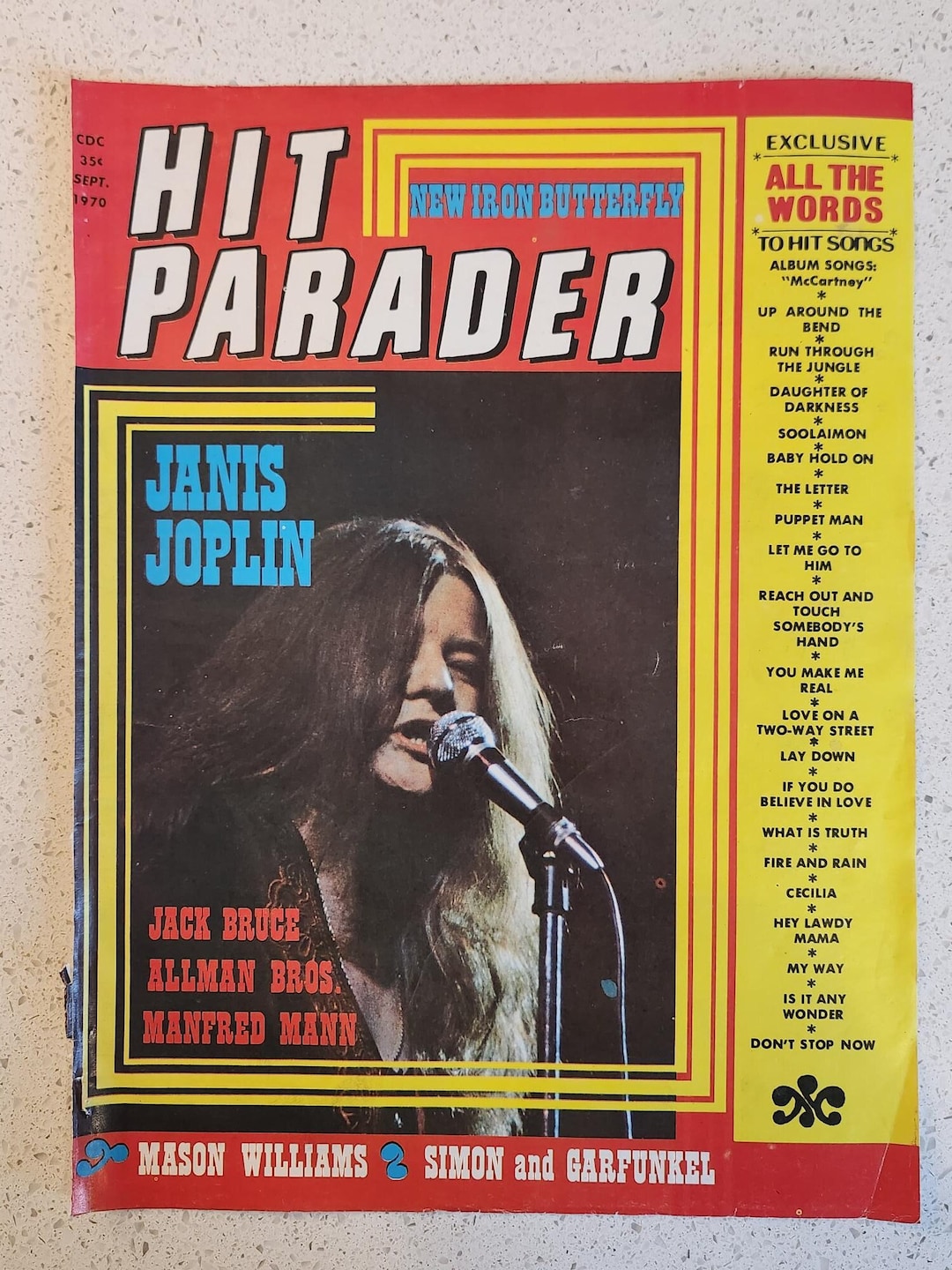 September 1970 Hit Parader Magazine Original Cover Ft. Janis - Etsy