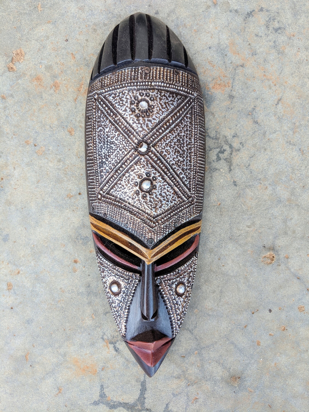 African Wall Mask, African Art Africa Primitive Wood Art Carving Africa ...