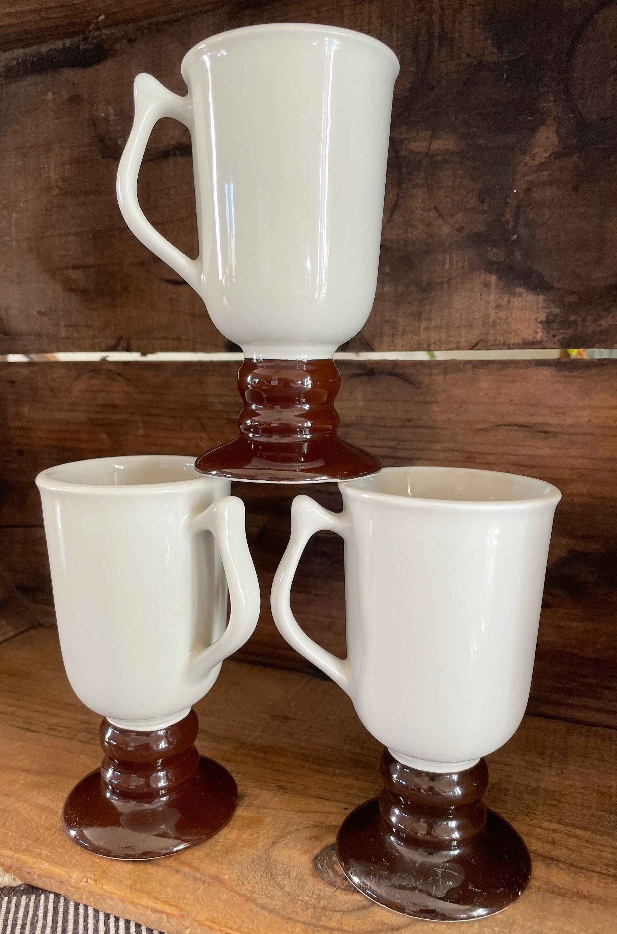 Set of 3 HALL Pottery Irish Coffee Mugs - Etsy