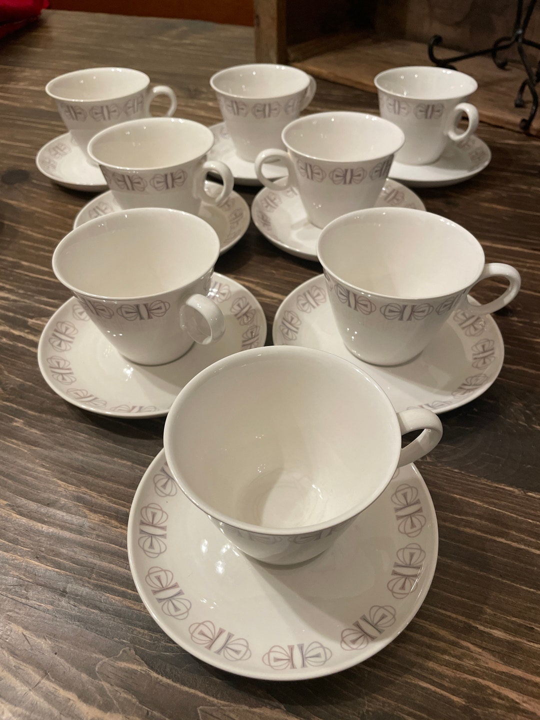 Set of 8 Franciscan Merry-go-round Tea Cups and Saucer Plates - Etsy