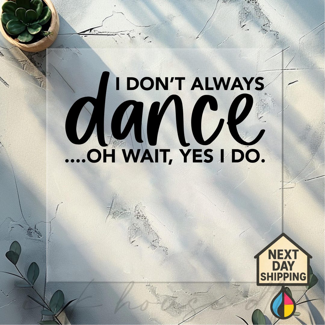 Funny Ballet DTF Transfer, Dance Lover Design, Ready to Press - Etsy