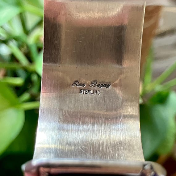 Navajo Ray Begay Sterling Silver Ribbed Melon Cuff Br… - Gem