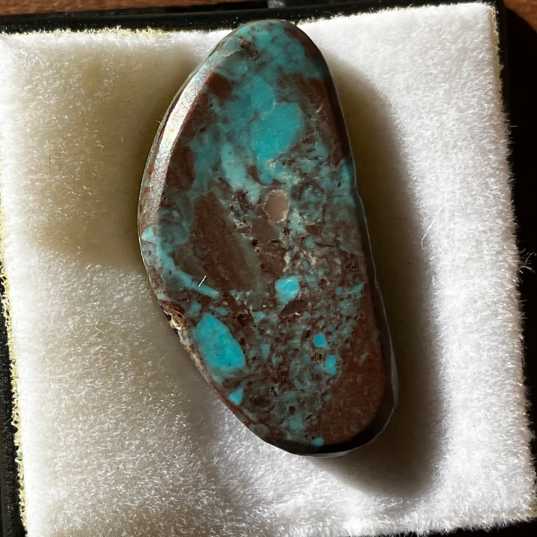 Bisbee Blue Turquoise Cabochon Genuine Turquoise Gemstone Vintage ...