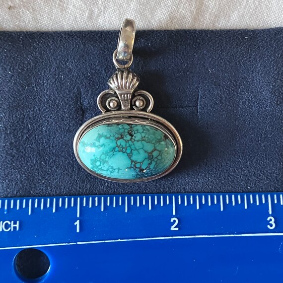 Vintage Navajo Native American Genuine Water Web Turq… - Gem