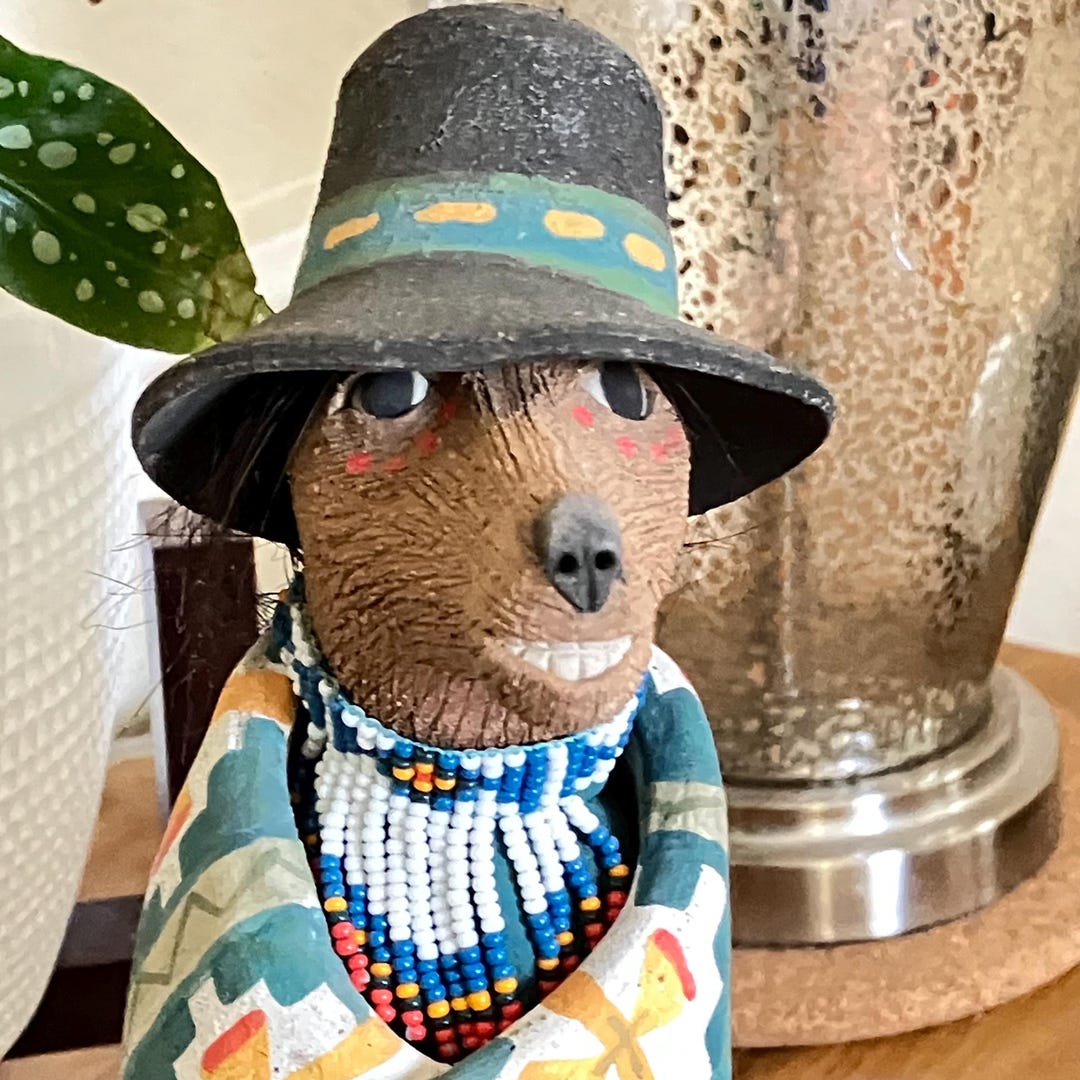 Native American Effigy Coyote | Susi Nagoda Bergquist | Coyote Figure ...