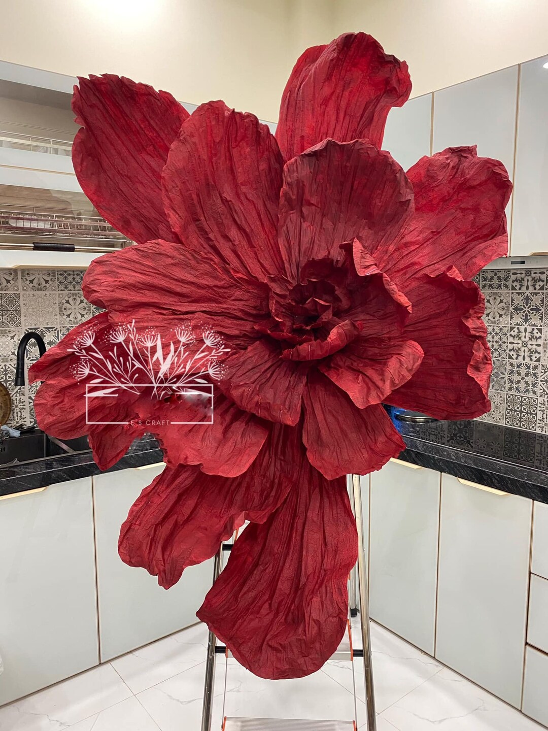 Giant Paper Silk Flowers for Party Decor Paper Flowers - Etsy