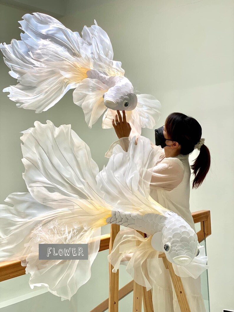 Giant Paper Silk Goldfish for Decor, Kitchen Decor, Paper Fish ...