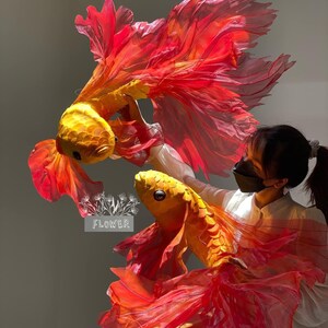 Giant Paper Silk Goldfish for Decor, Kitchen Decor, Paper Fish ...