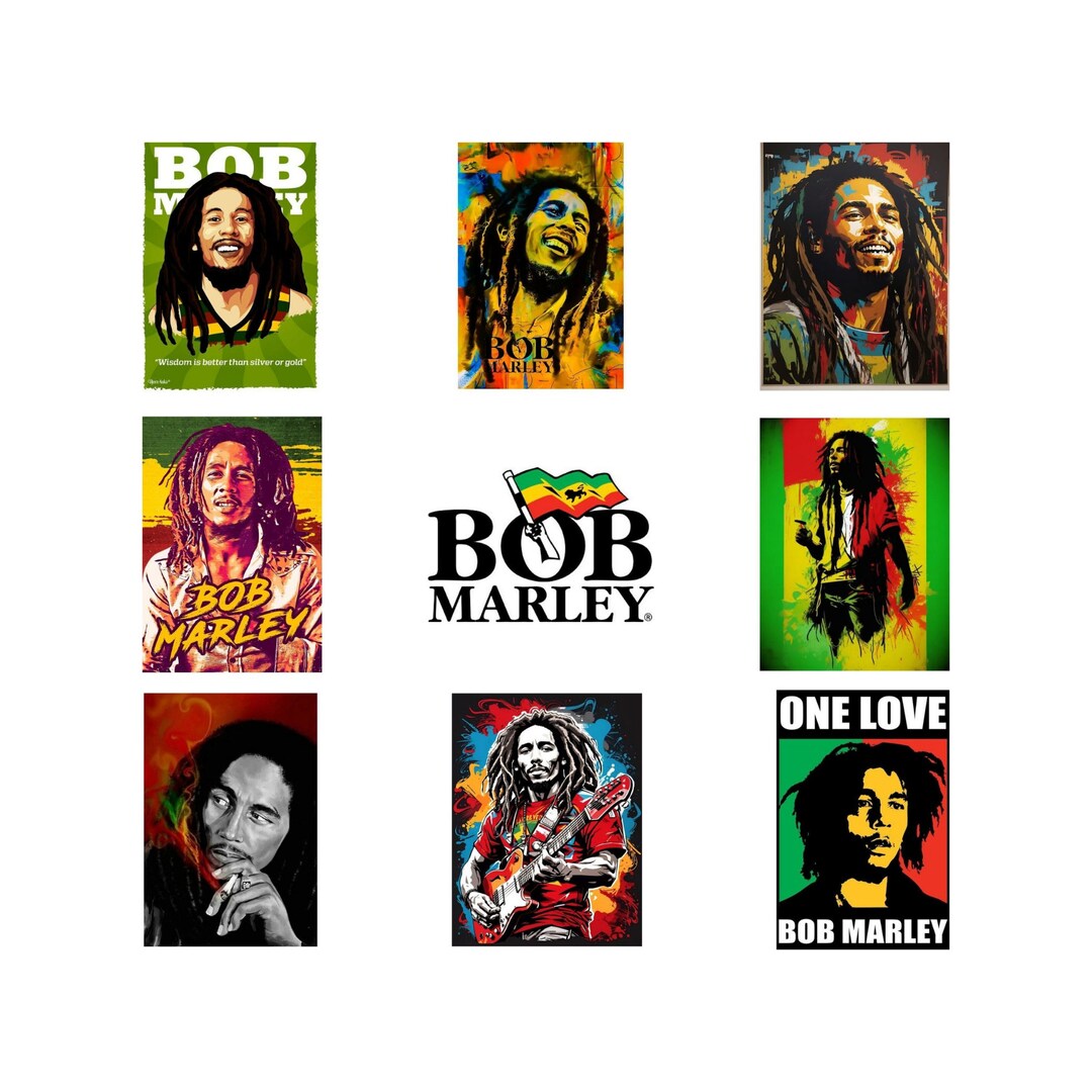 Bob Marley Svg Bundle Bobmarley Cut File Bobmarley Clipart - Etsy