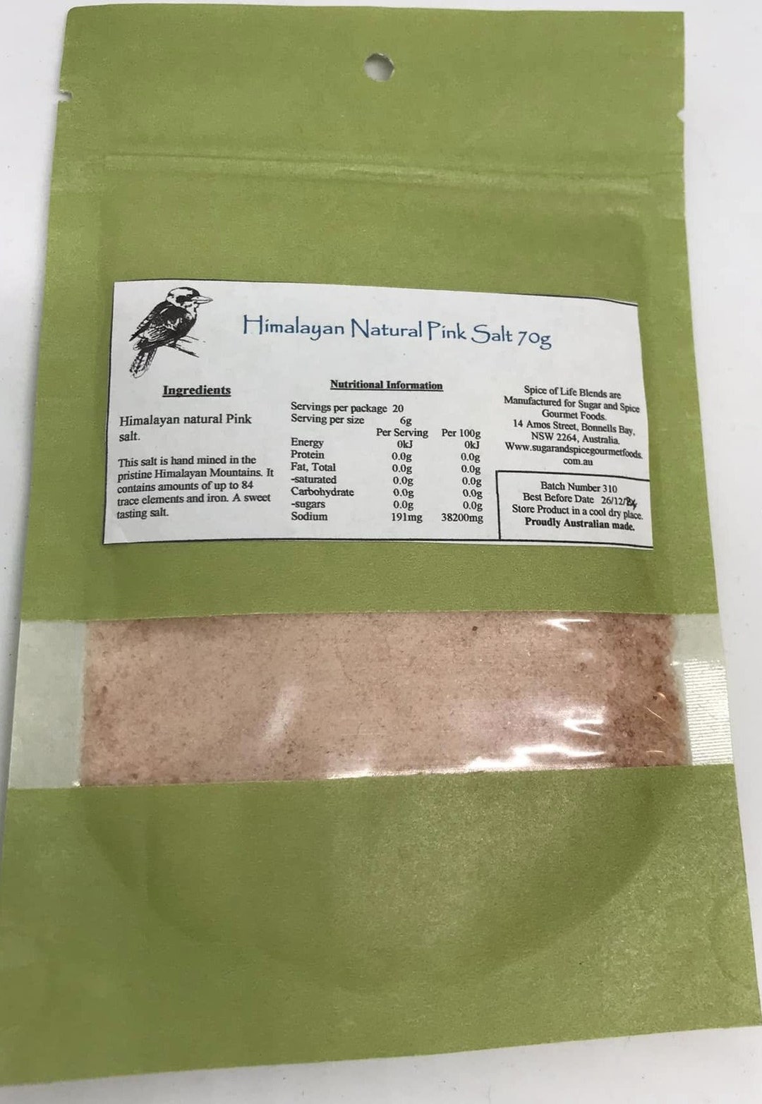 Himalayan Natural Pink Salt 70g X 2 Packets - Etsy