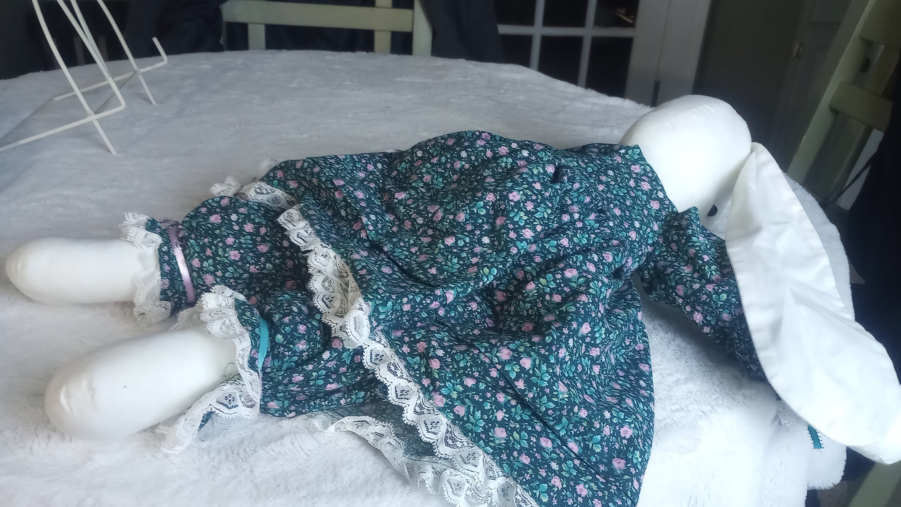 Vintage Hand Made 26 Inches Muslin Bunny Doll - Etsy