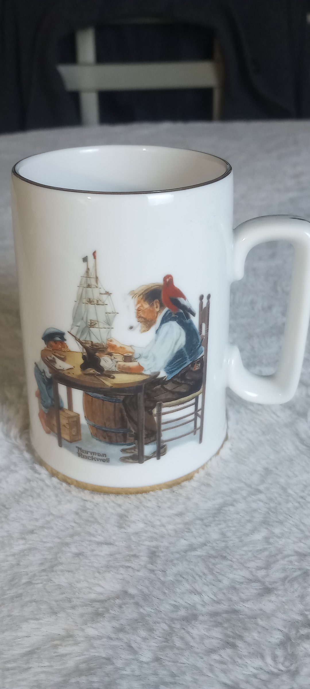 Norman Rockwell Cup for a Good Boy - Etsy